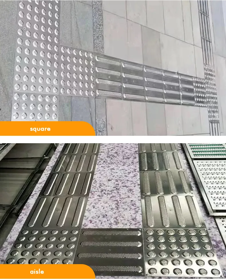 Stainless Steel Tactile Paving Tiles 304 Stainless Steel Tactile Paving ...